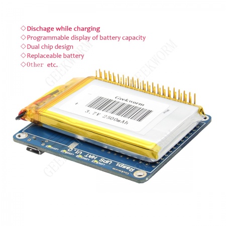 Raspi UPS HAT Board - Geekworm Wiki
