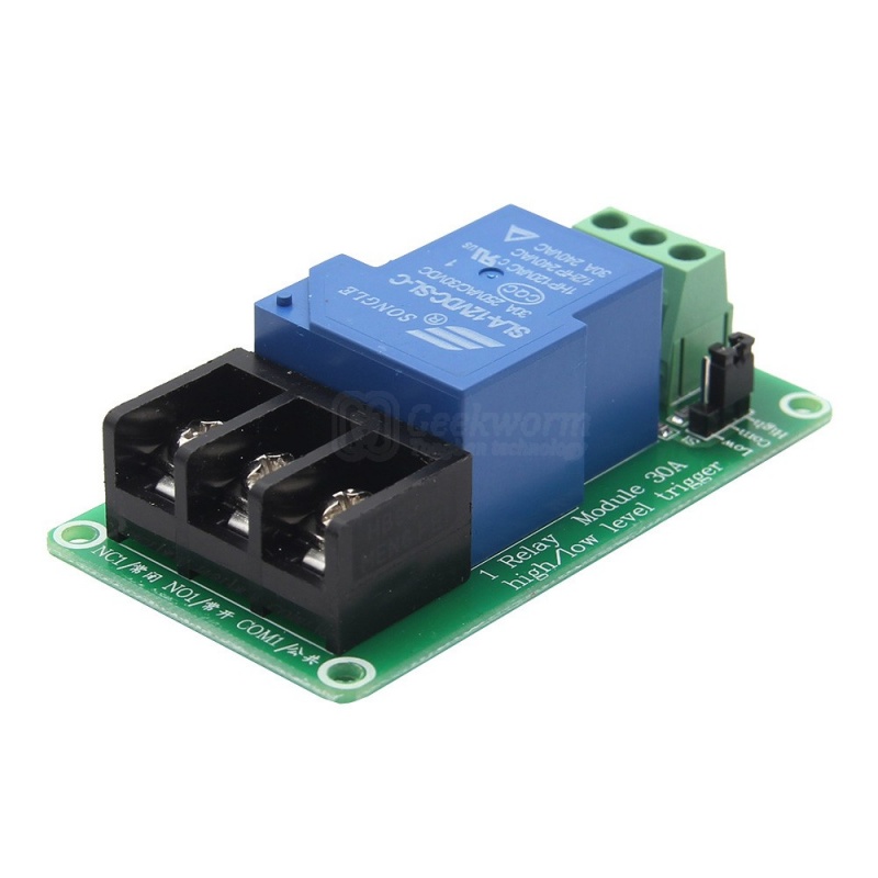 1 Channel 30A Relay Module - Geekworm Wiki